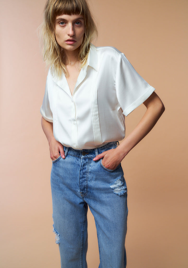 Whit Silk Button Down – SER.O.YA