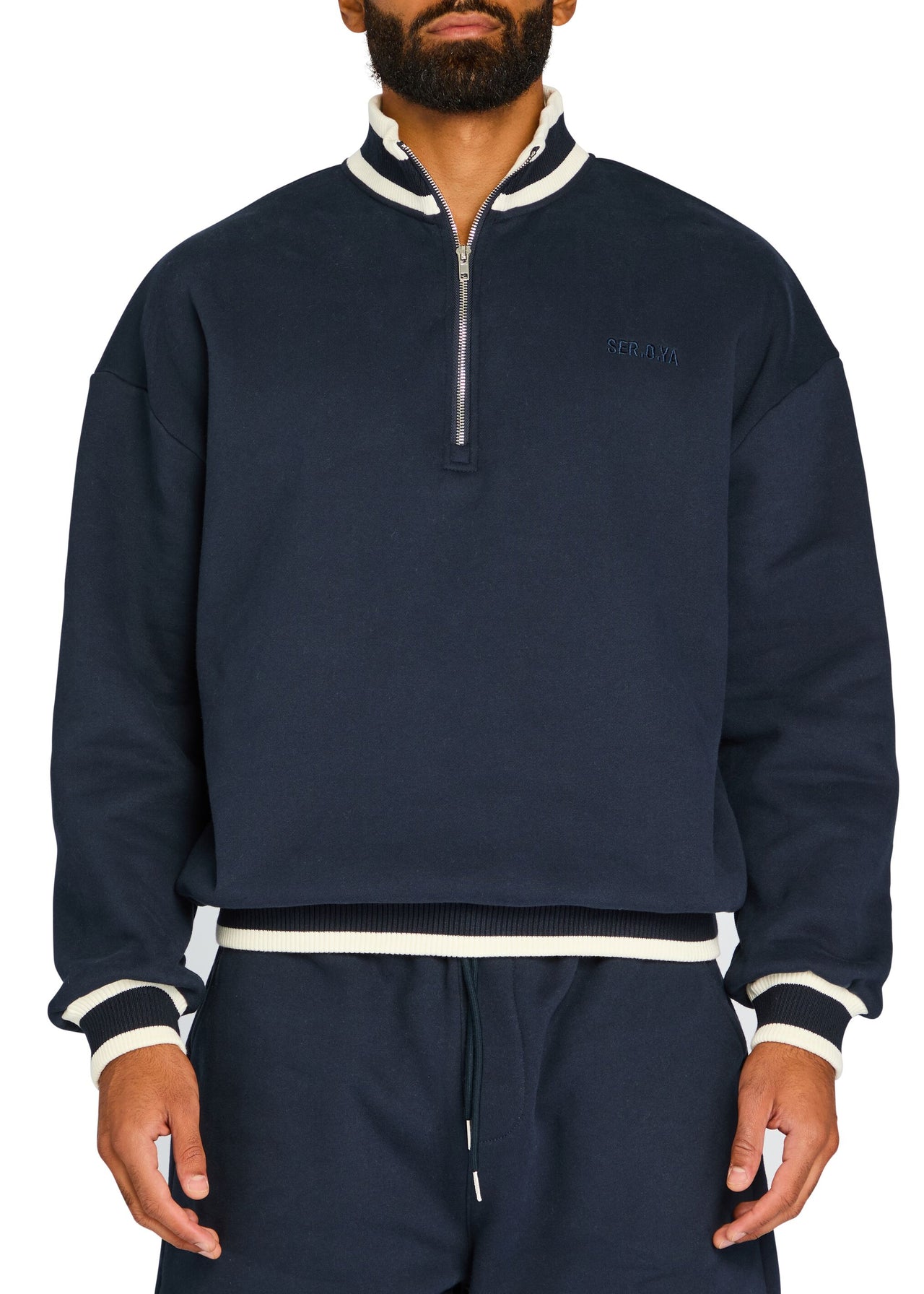 Theodore Oversized 3/4 Zip Pullover – SEROYA