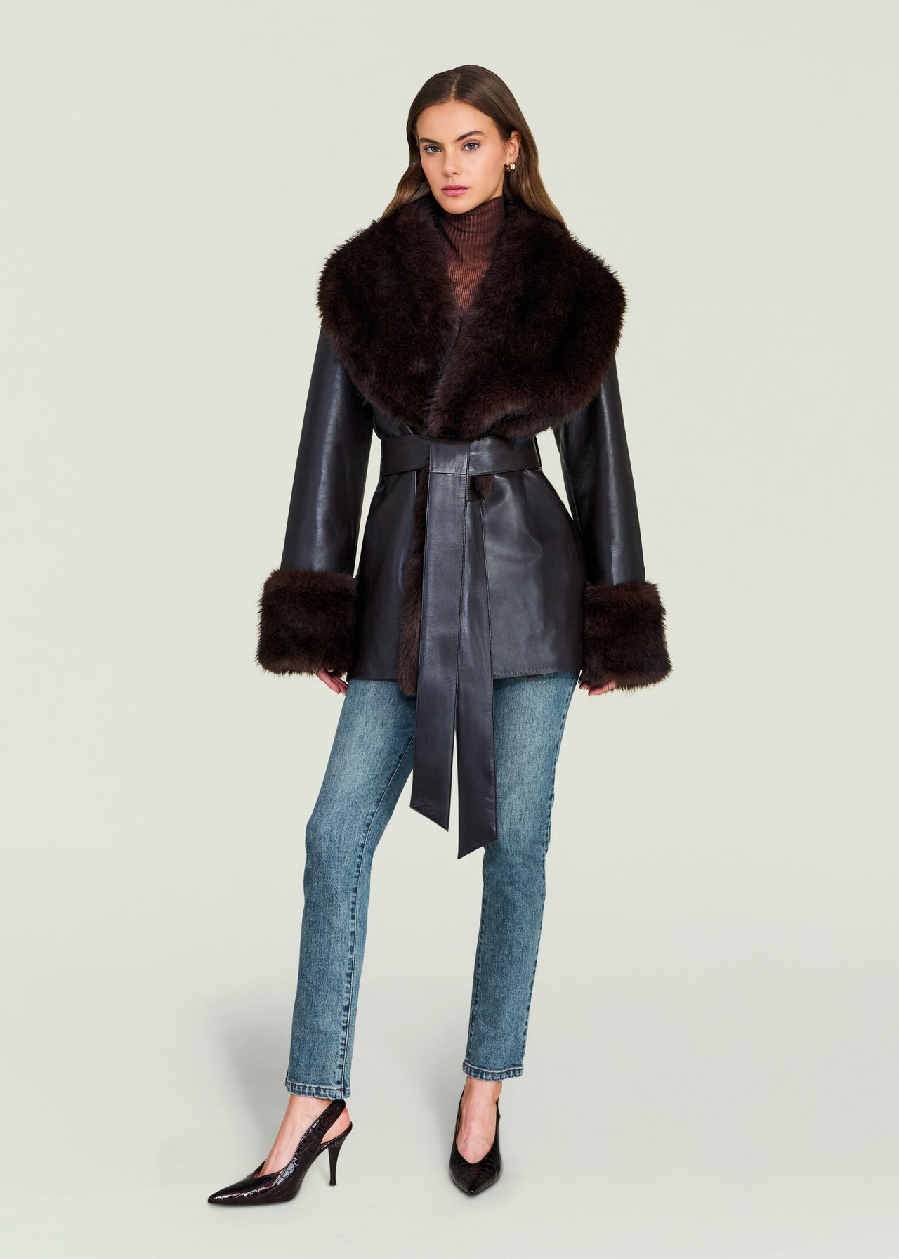 Daly Leather Coat – SEROYA