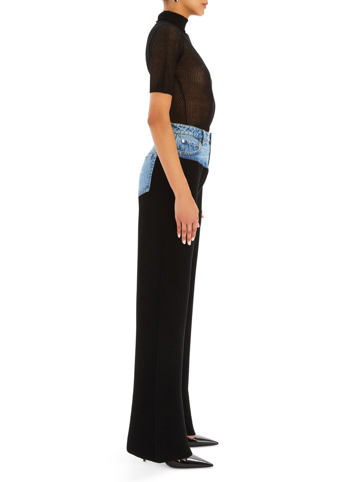 Chani Knit Denim Pant – SEROYA