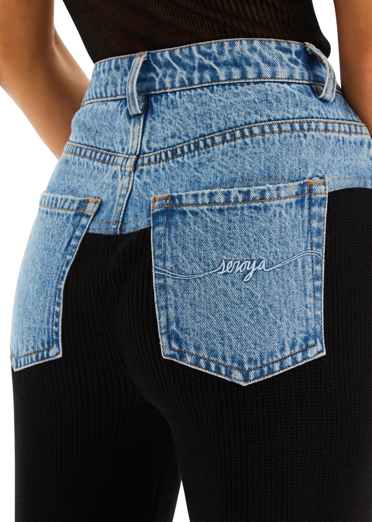 Chani Knit Denim Pant – SEROYA